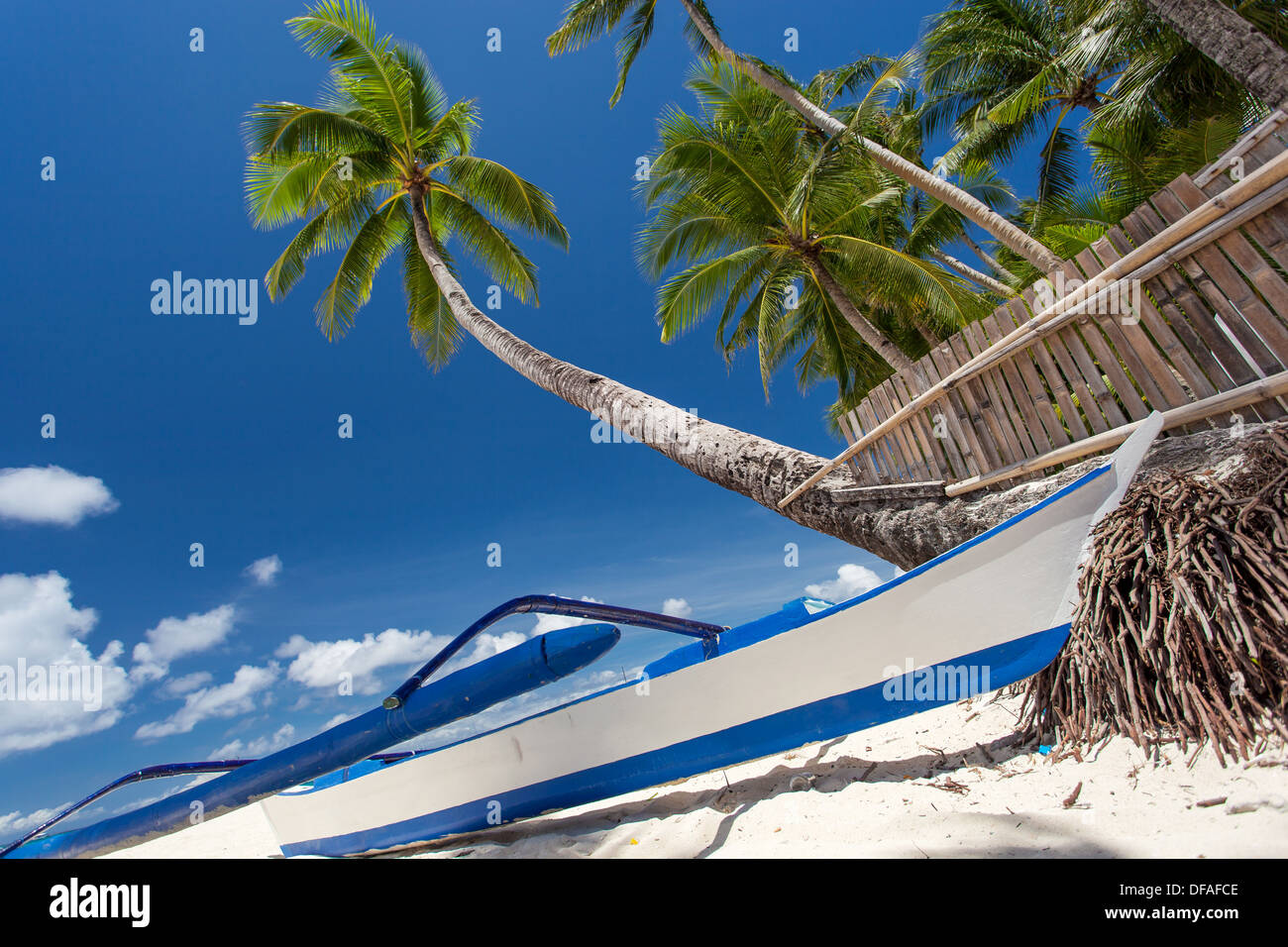Tropical beach view, Philippines, Boracay Stock Photo - Alamy