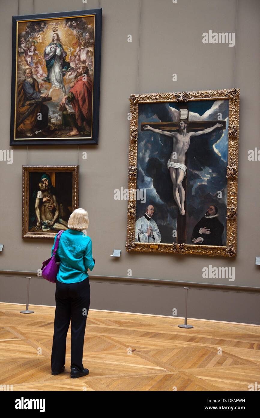 Louvre paris works hi-res stock photography and images - Alamy