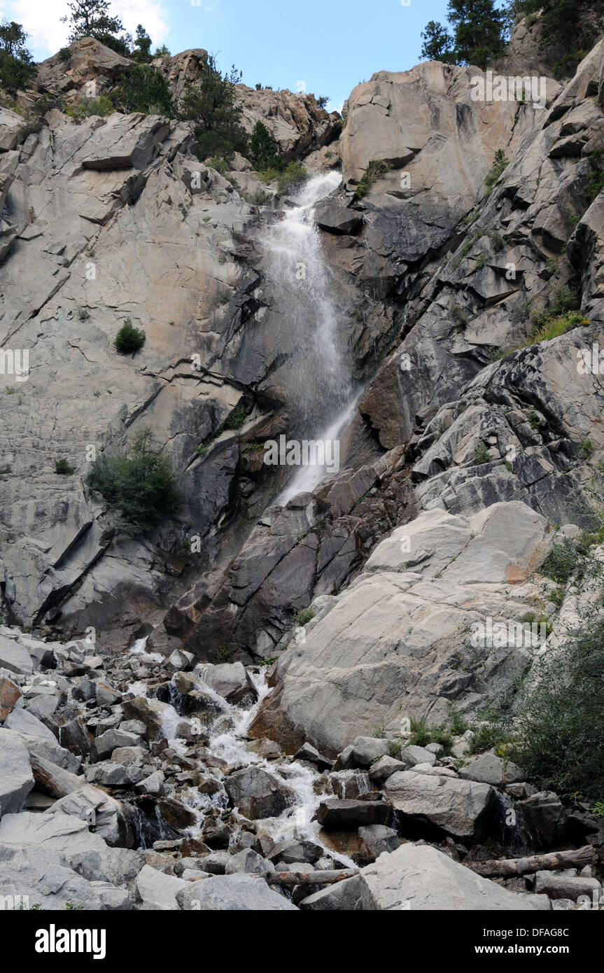 Agnes Vaille Falls, near Nathrop, Chaffee Couinty, Colorado, the scene ...