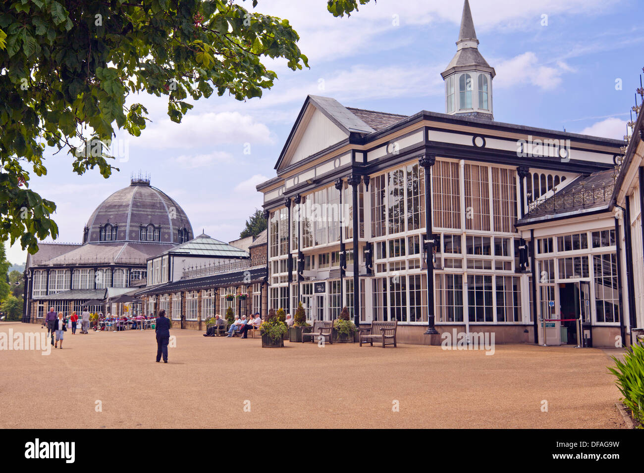 Victorian Buildings in Pavilion Gardens Buxton Stock Photo - Alamy