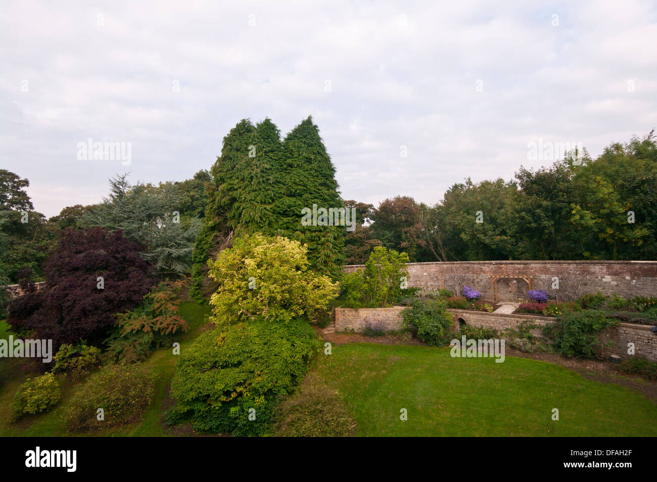 The Gardens Of Farnham Castle Surrey UK Stock Photo - Alamy