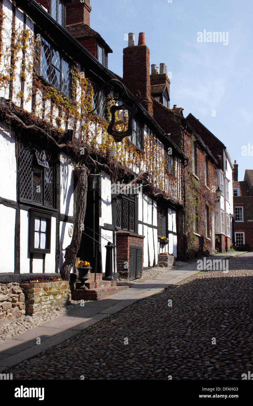 THE MERMAID INN RYE REBUILT IN 1420. EAST SUSSEX UK Stock Photo - Alamy