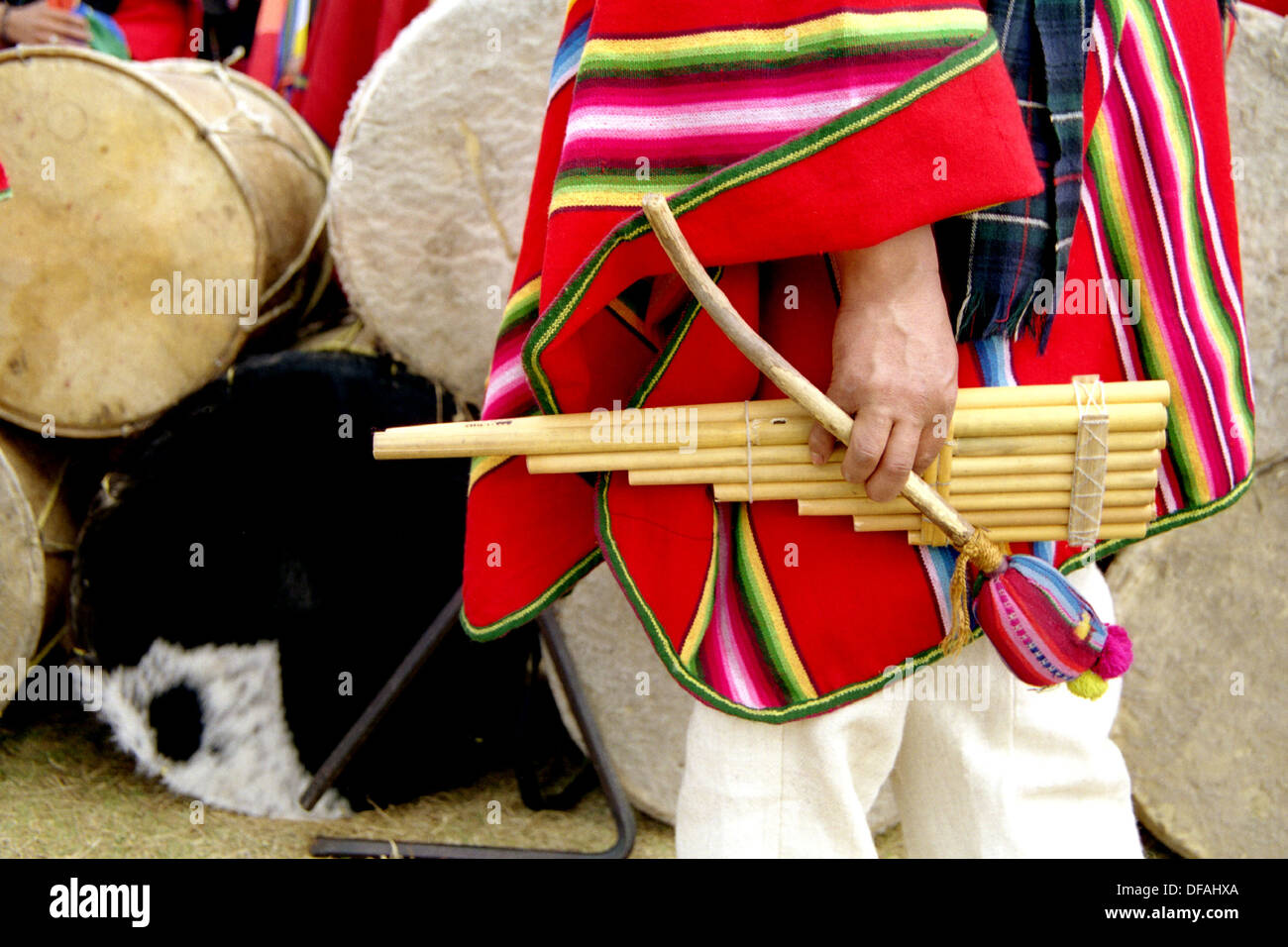 Flute player peru hi-res stock photography and images - Alamy
