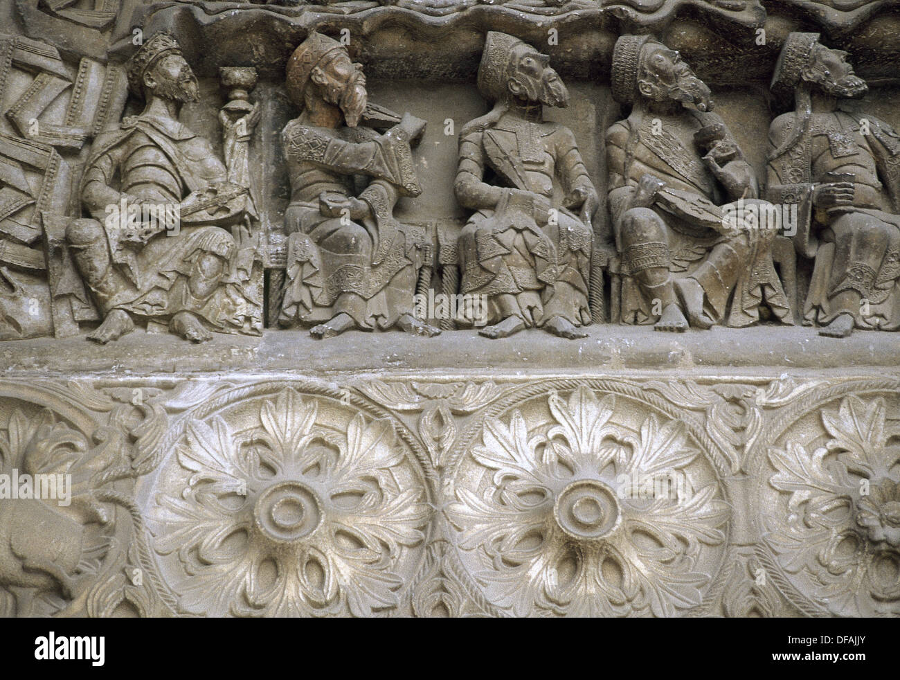 Romanesque Art. France. 12th century. Moissac Abbey. Tympanum of the ...