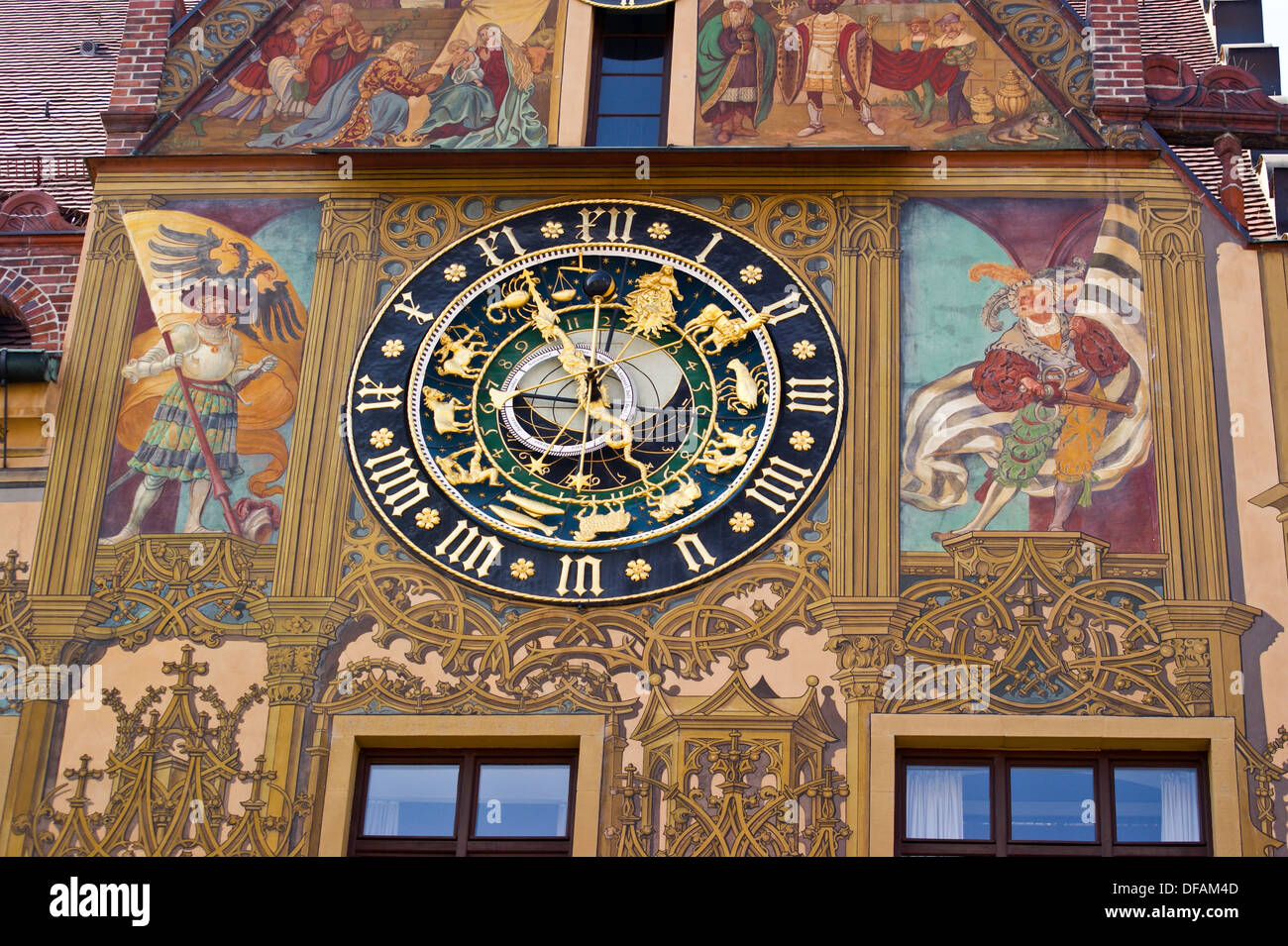 Town hall with astronomical clock hi-res stock photography and images ...