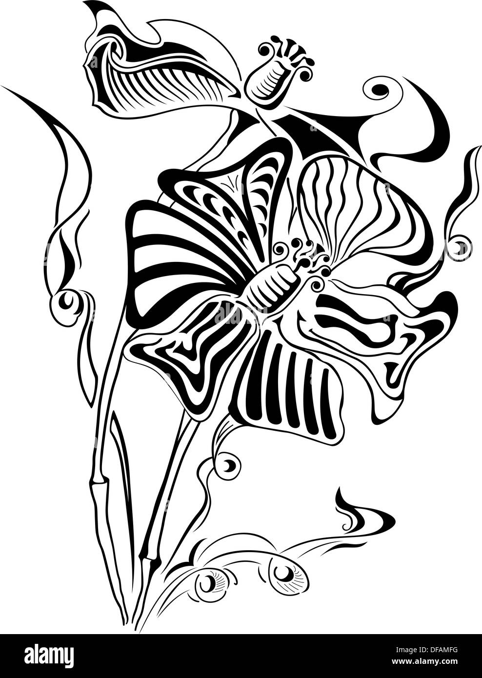 Illustration natural leaf flower abstract artistic hi-res stock ...