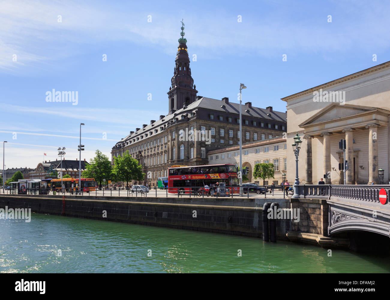 Christiansborg palace on slotsholmen hi-res stock photography and ...