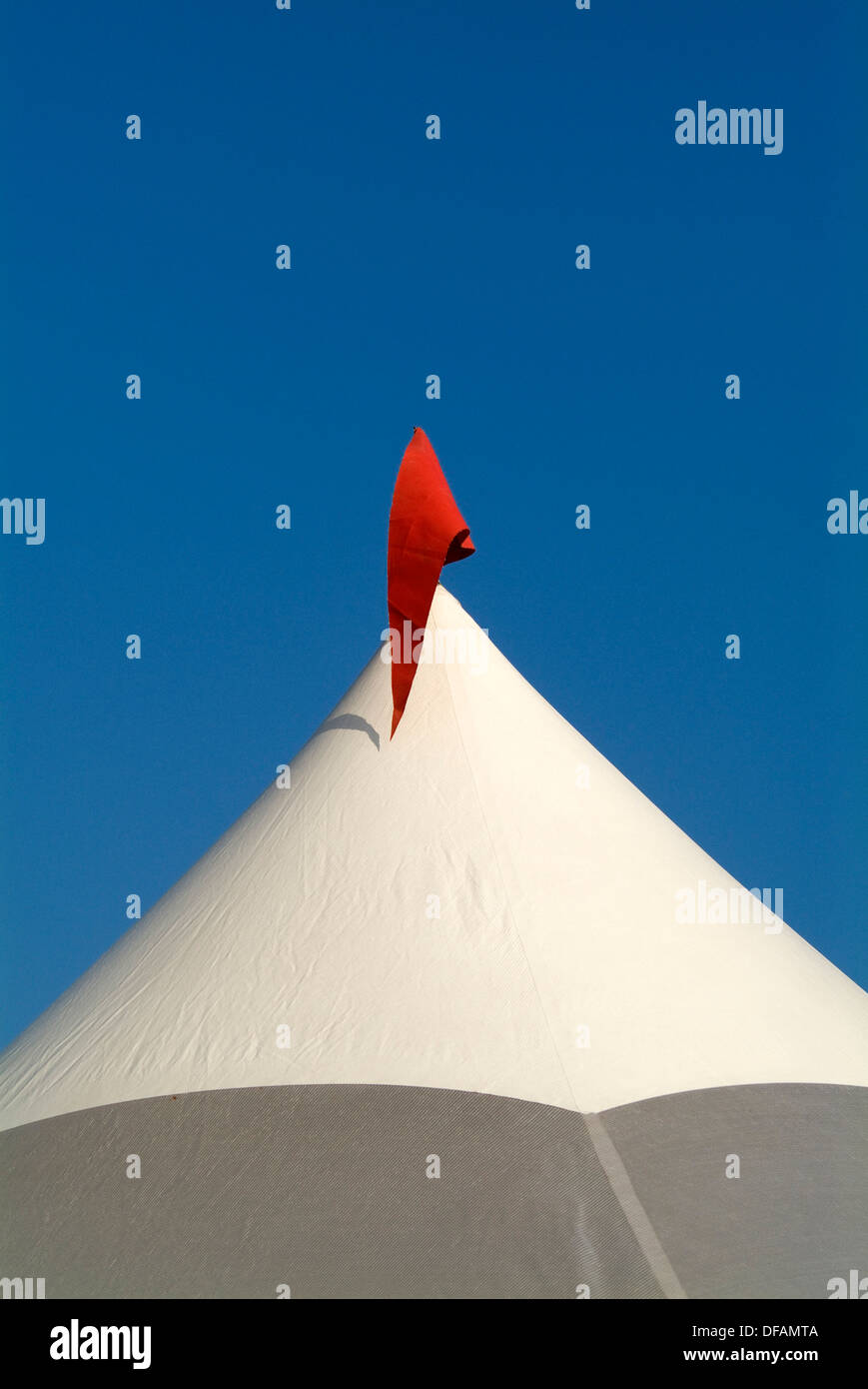 Tent with flag hi-res stock photography and images - Alamy