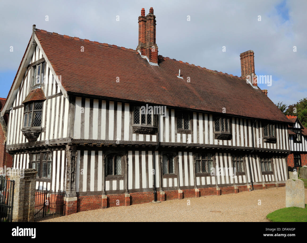 Eye, Suffolk, The Medieval Guildhall, England UK English timbered ...