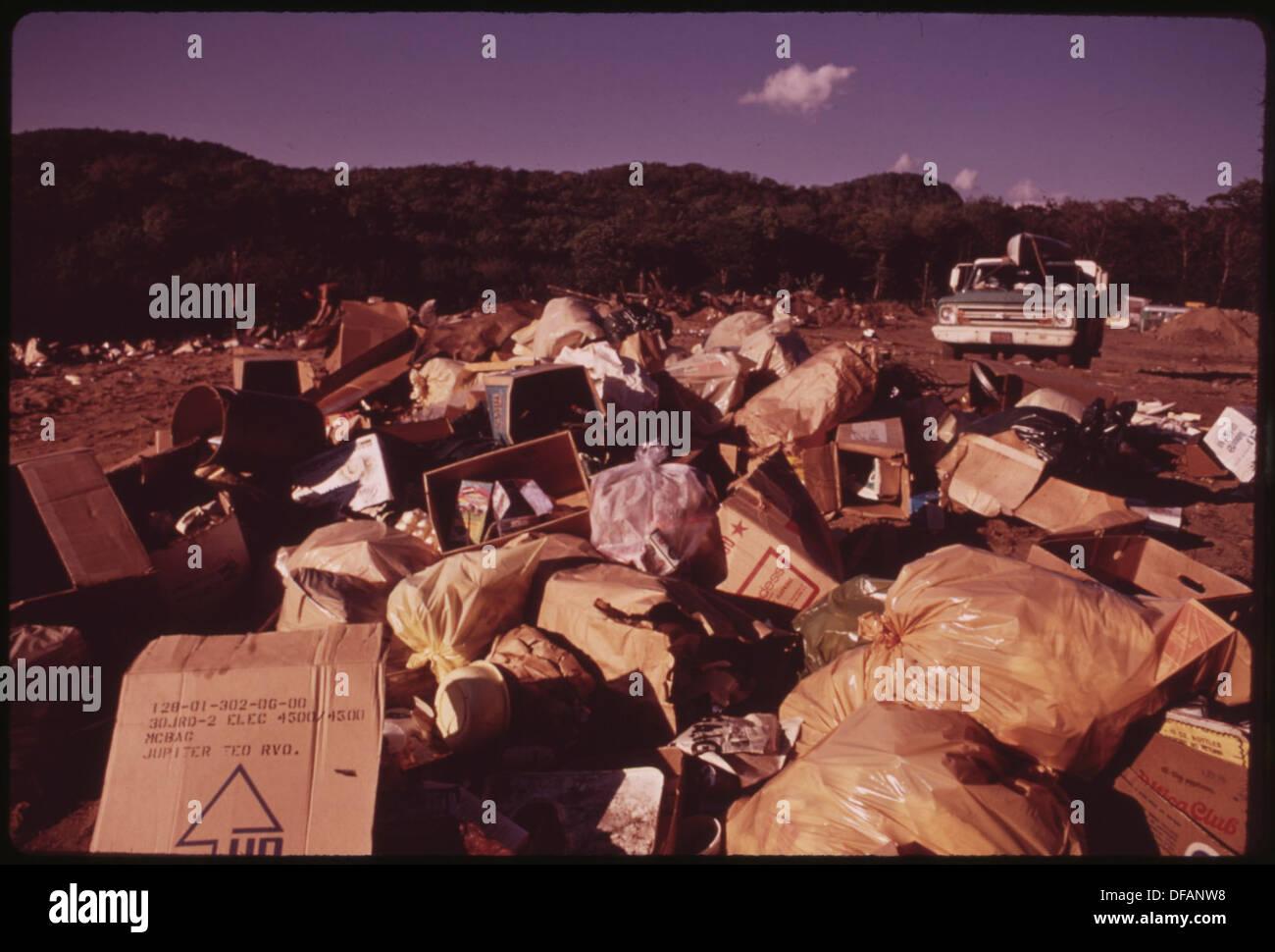 Trash and garbage accumulation at the Old Forge, New York, sanitary ...