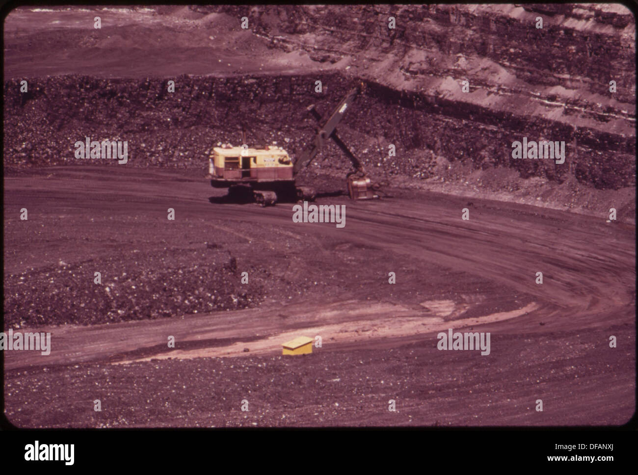 This photograph depicts the ACME Coal Mine, a coal mining operation ...