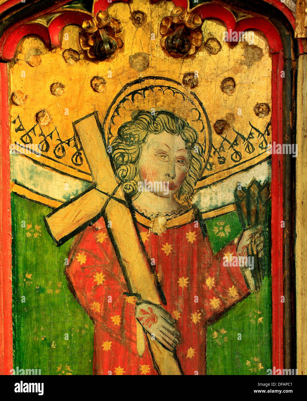 Eye, Suffolk, St. William of Norwich, medieval rood screen painting ...