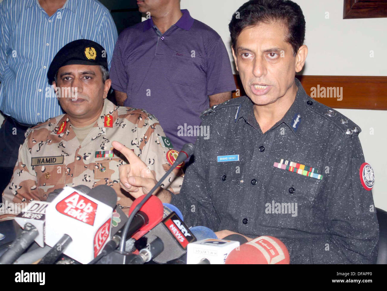 Police inspector general police shahid hi-res stock photography and ...