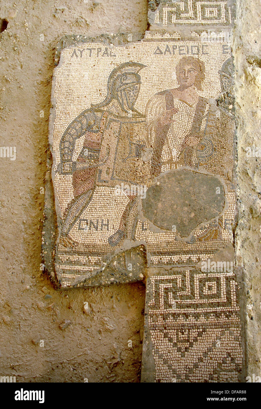 Ancient Roman Gladiators Mosaic Stock Photos & Ancient Roman Gladiators ...