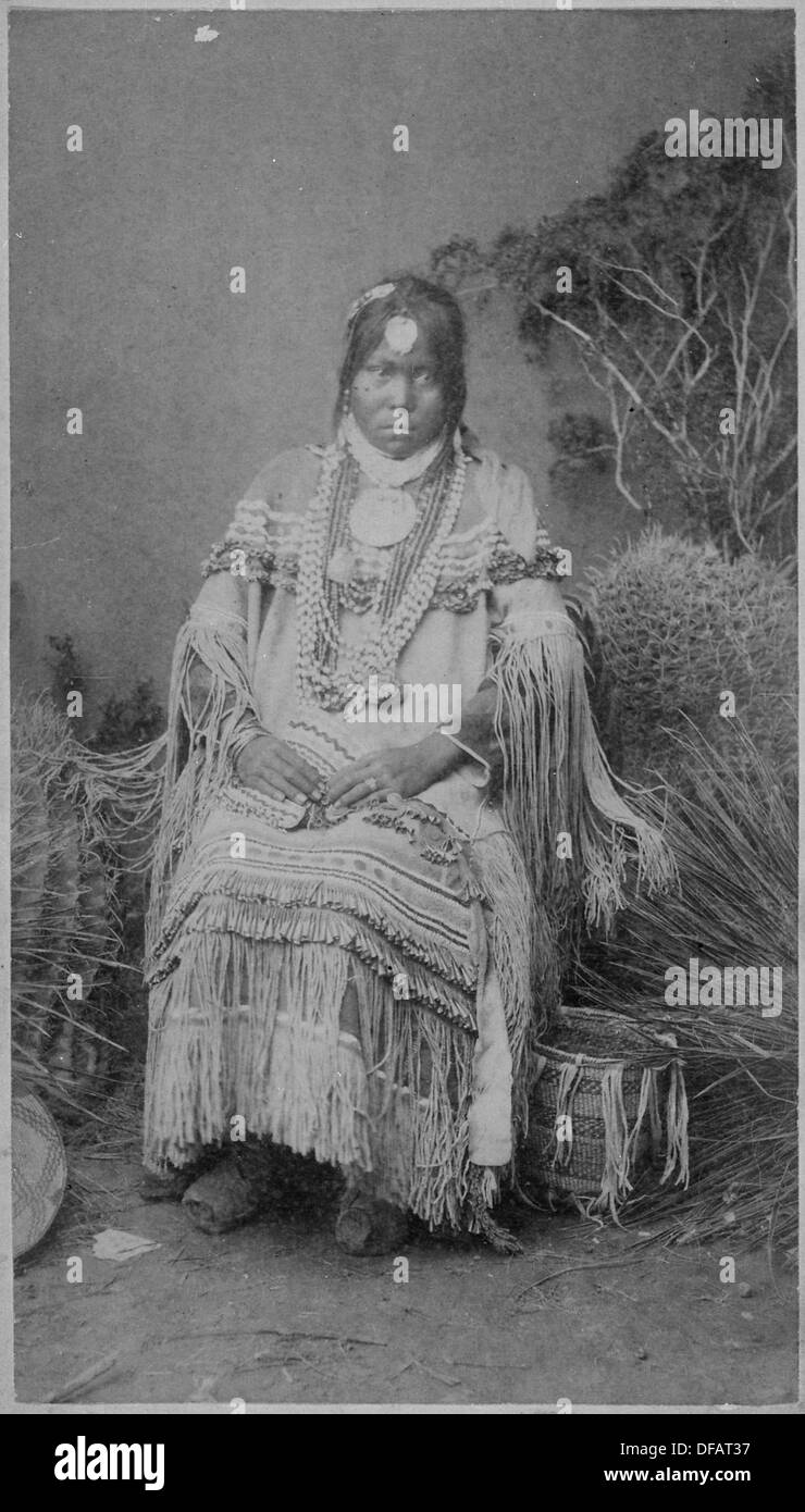 A portrait of the Apache Belle, a ceremonial figure representing Apache ...