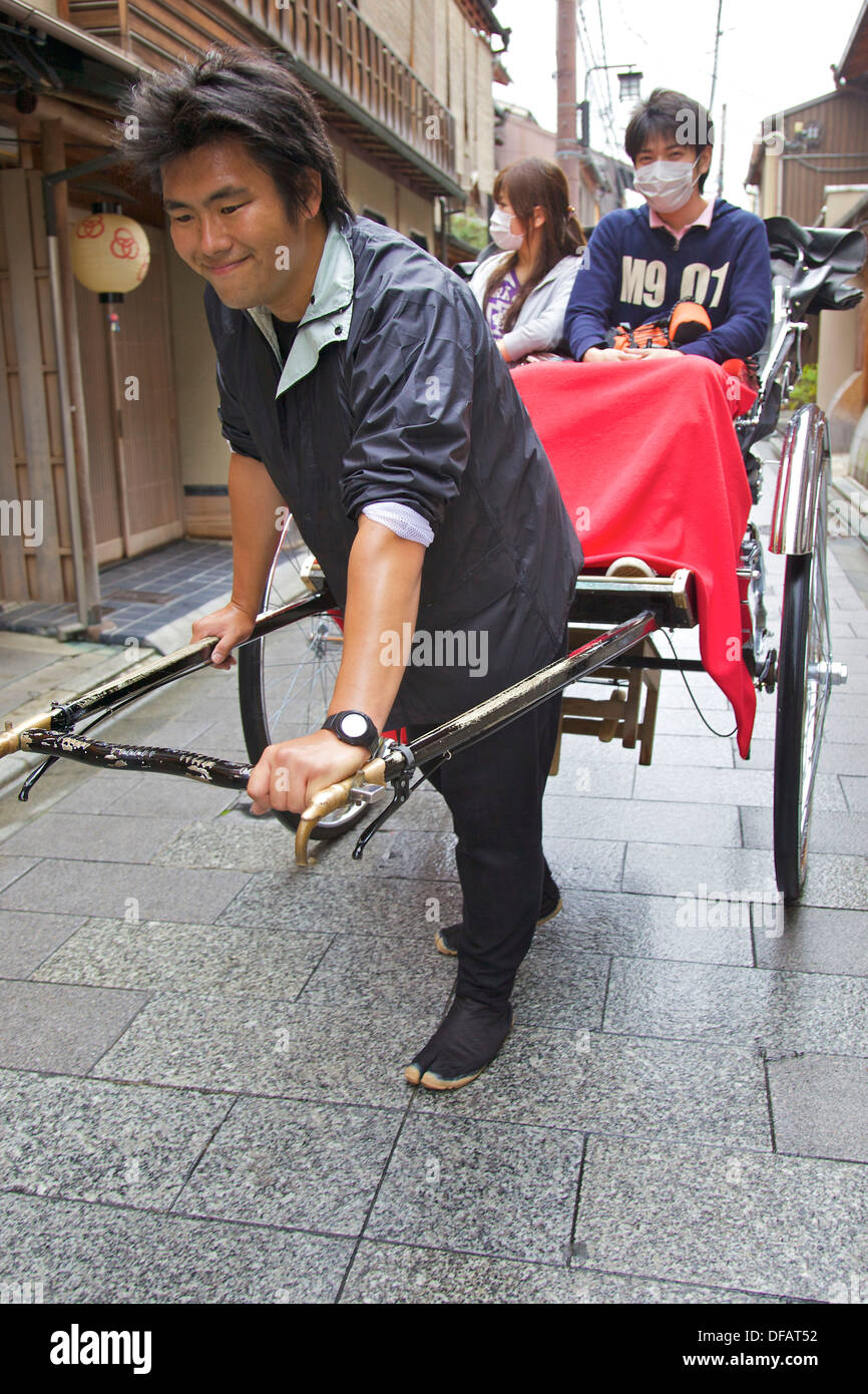 Kyoto rickshaw puller hi-res stock photography and images - Alamy