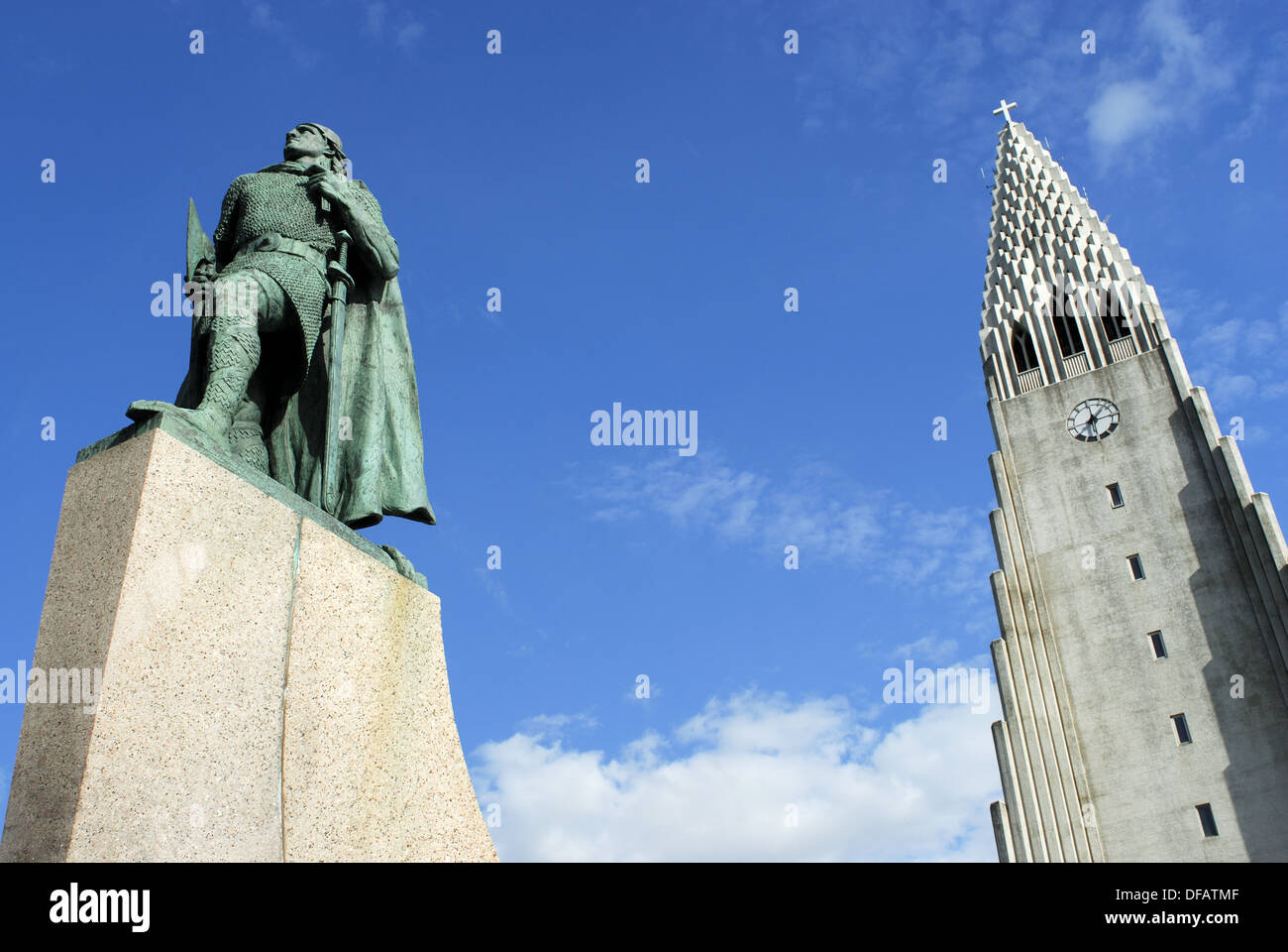 Arnarson statue reykjavik hi-res stock photography and images - Alamy
