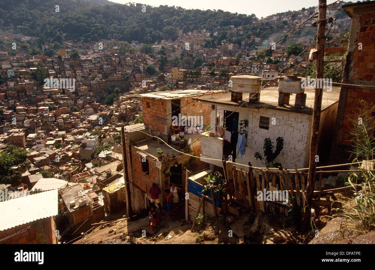 Rocinha favella, Rio de Janeiro, Brazil. Rocinha is one of the largest ...