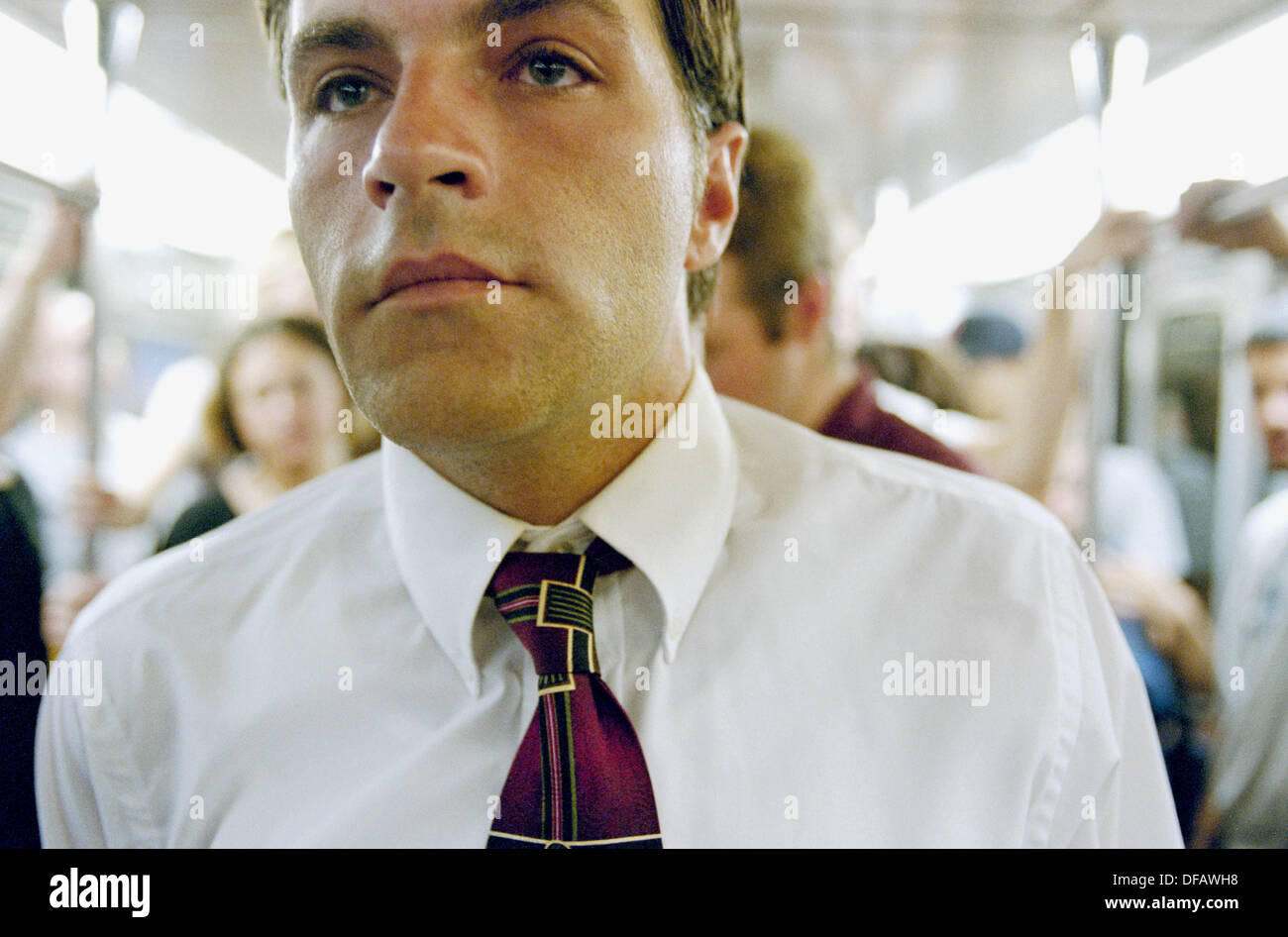 Businessman new york subway hi-res stock photography and images - Alamy