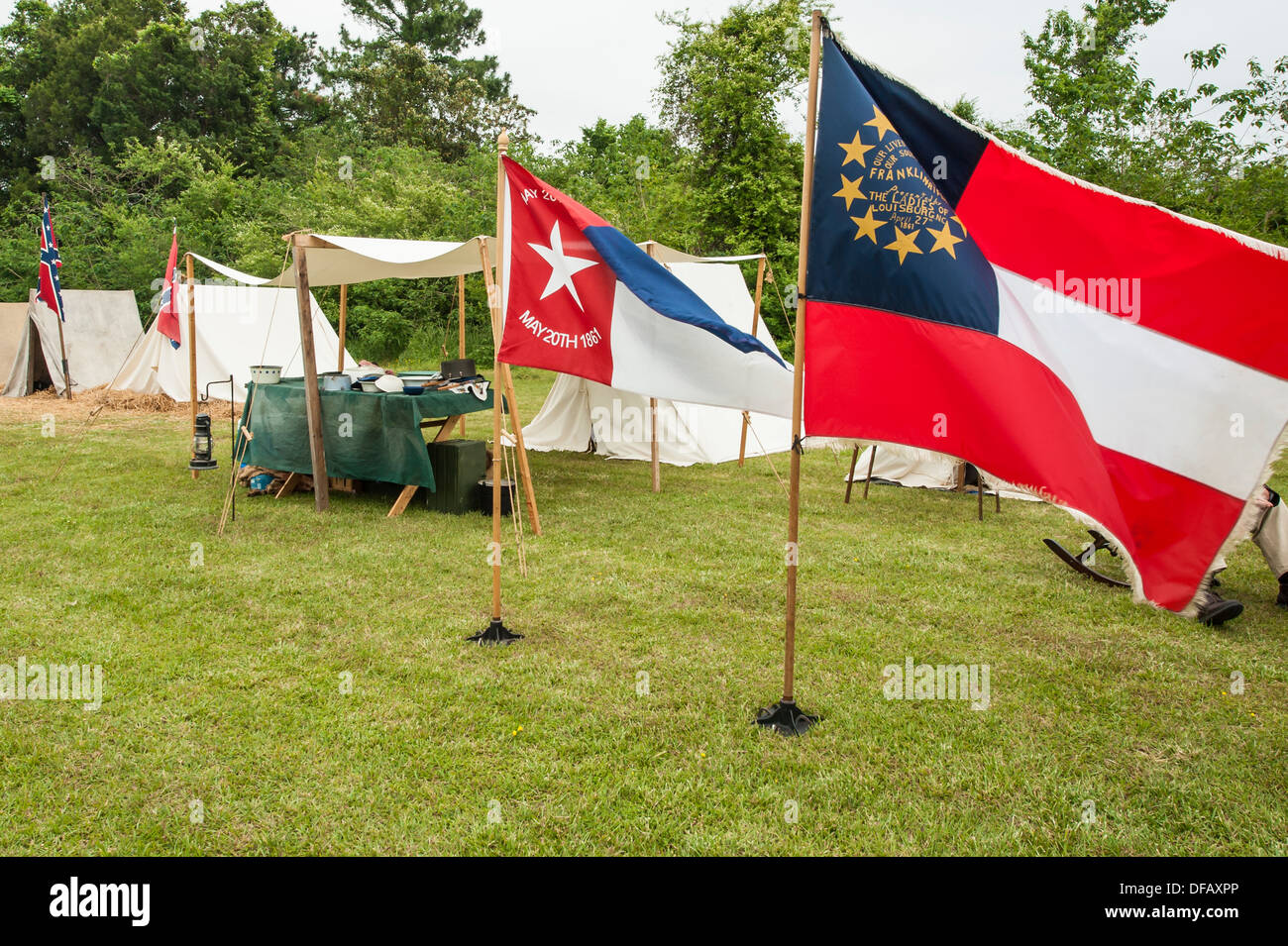 Confederate flags encampment at the Thunder on the Roanoke American ...