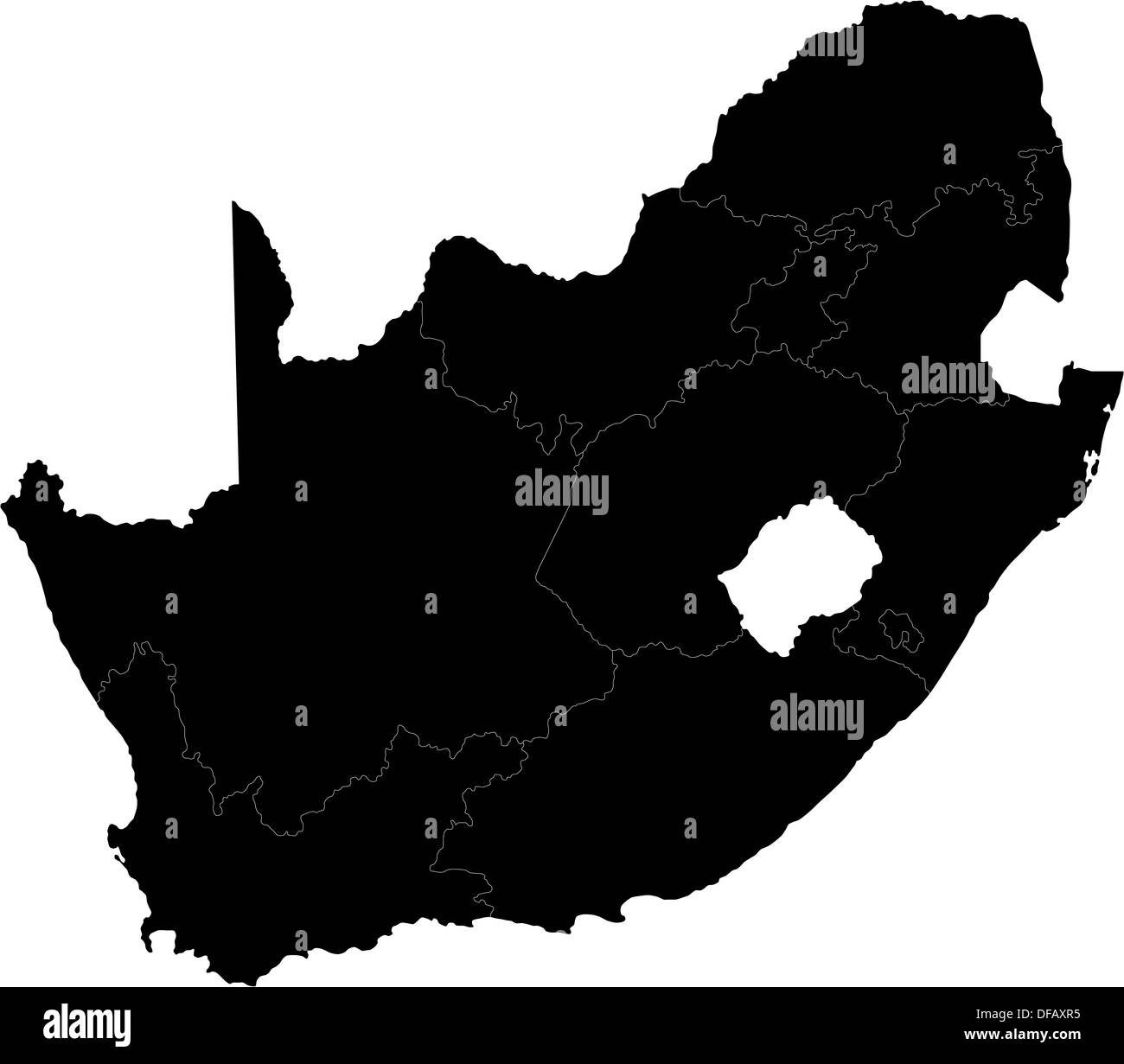 Africa map Black and White Stock Photos & Images - Alamy