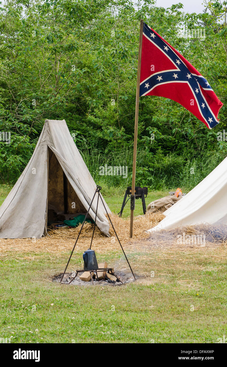 Confederate flag encampment at the Thunder on the Roanoke American ...