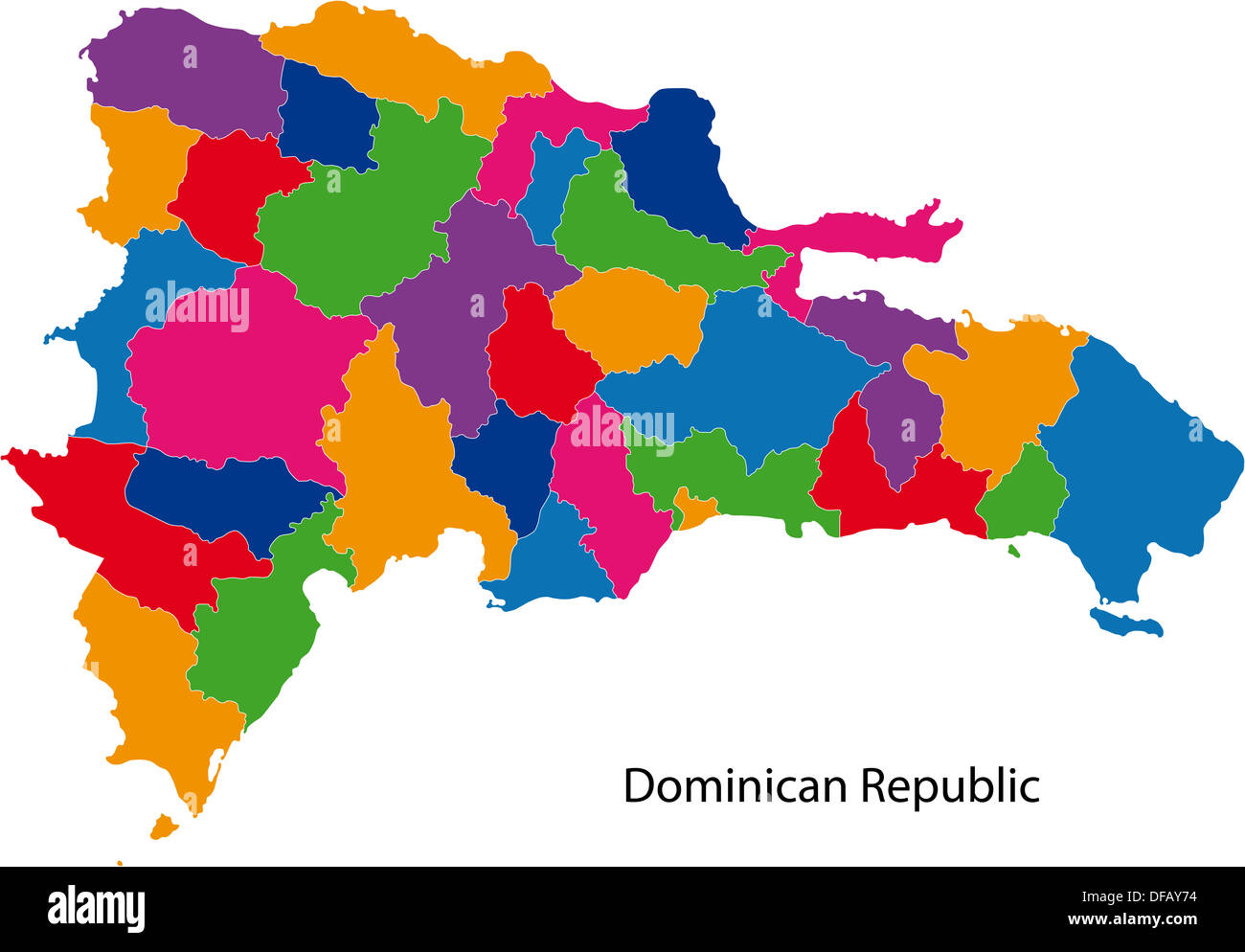 Map of dominican republic hi-res stock photography and images - Alamy