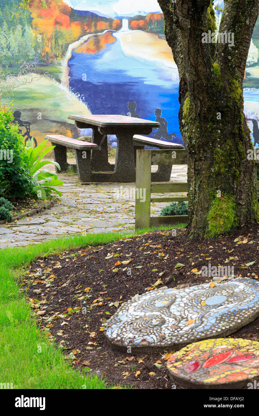 Mural by Brian Major,Fall City,Seattle,Washington State,USA Stock Photo ...