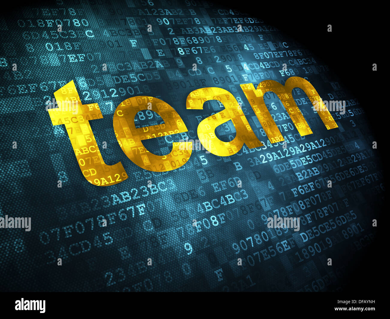 business concept: Team on digital background Stock Photo - Alamy