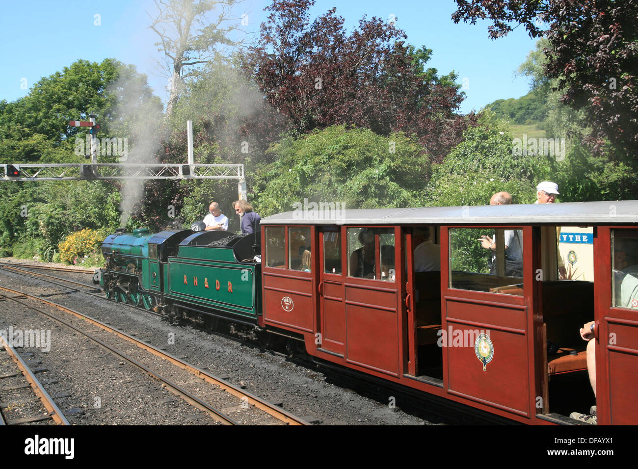 Romney Hythe and Dymchurch railway Hythe Kent England UK Stock Photo ...