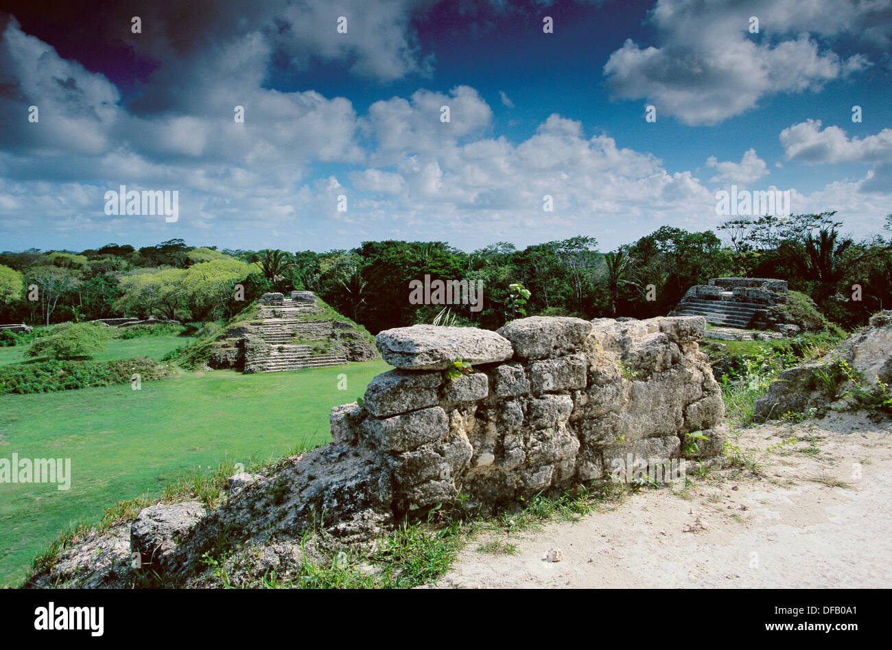 Maya ruins of Altun Ha. Belize Stock Photo - Alamy