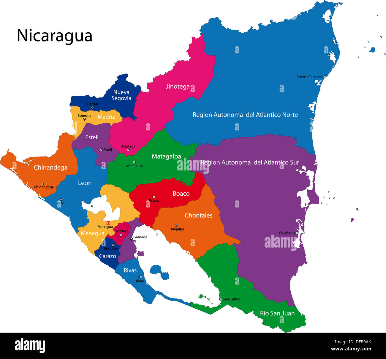 Map america central vector surface hi-res stock photography and images ...