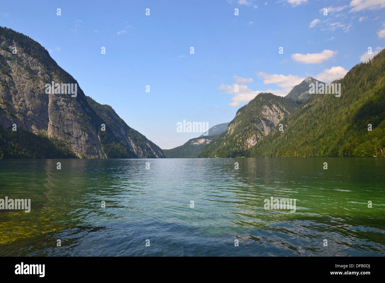 view of Konigssee Lake in Germany Stock Photo - Alamy