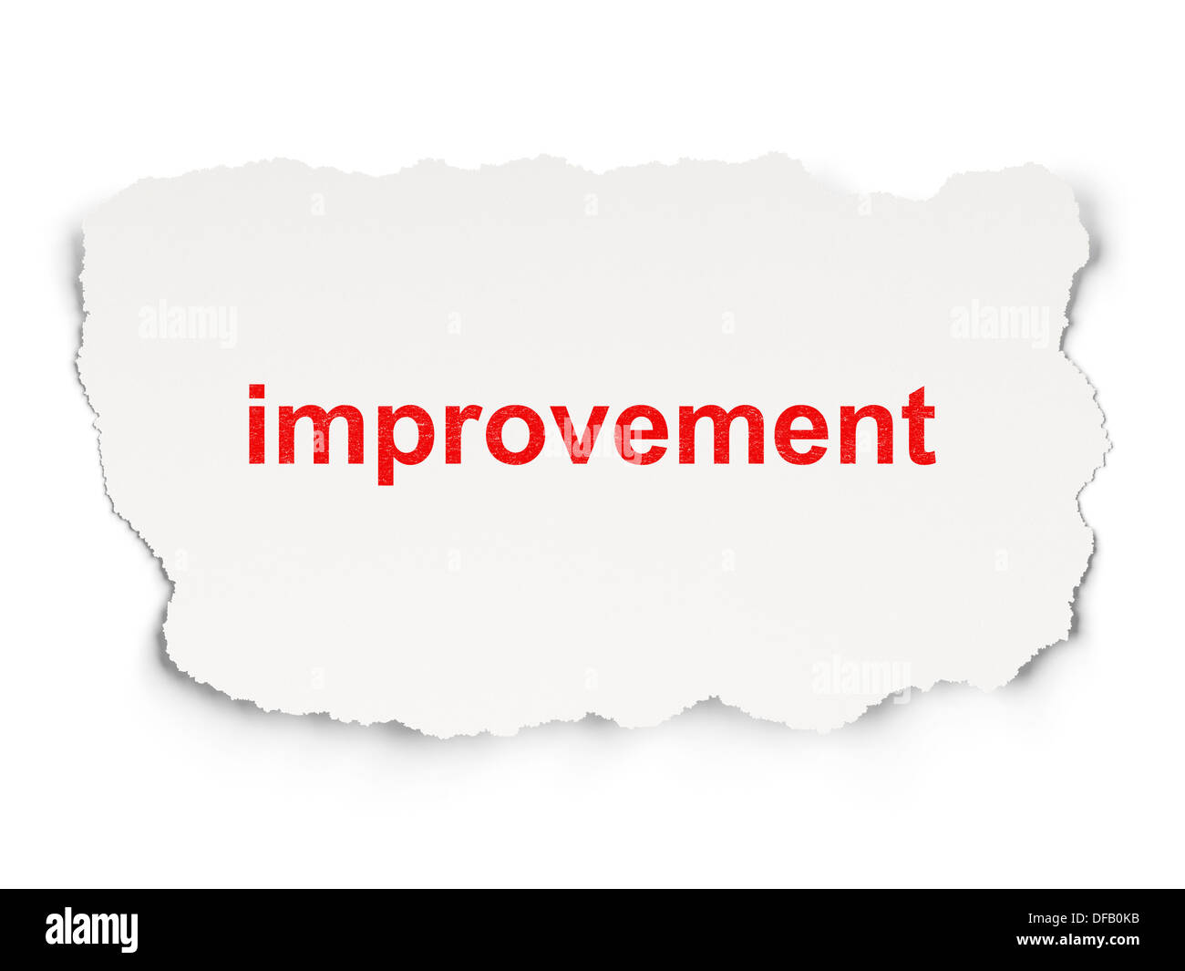 Torn paper with words improvement on background Stock Photo - Alamy