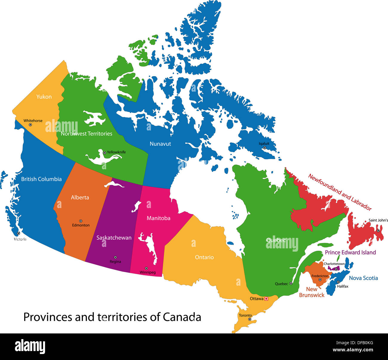 Quebec map vector hi-res stock photography and images - Alamy