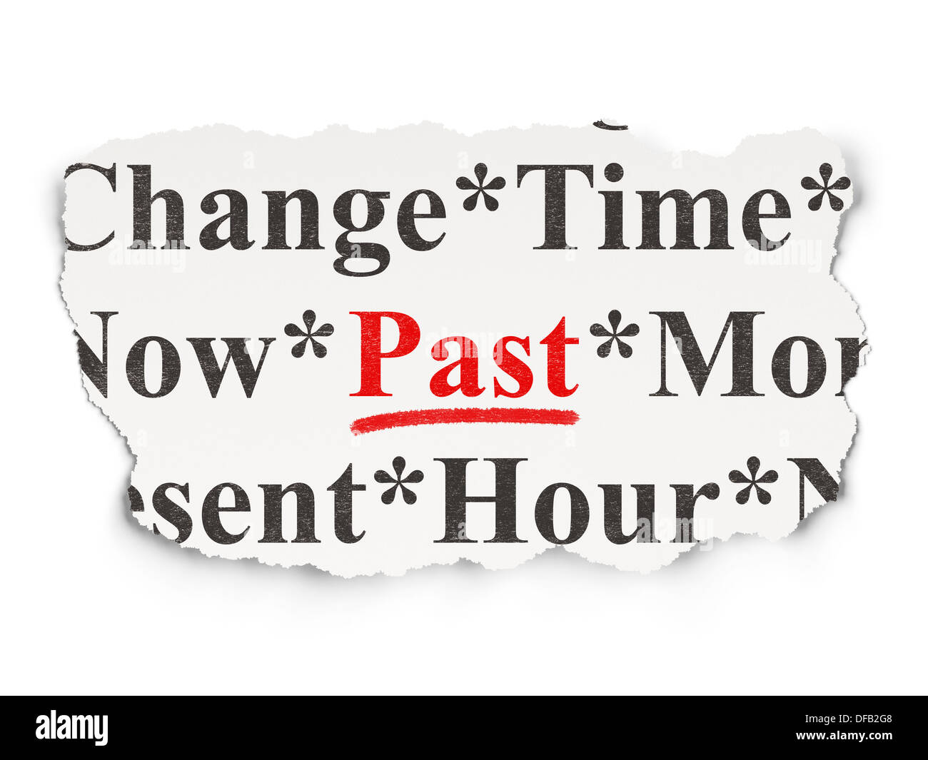 Timeline concept: Past on Paper background Stock Photo - Alamy