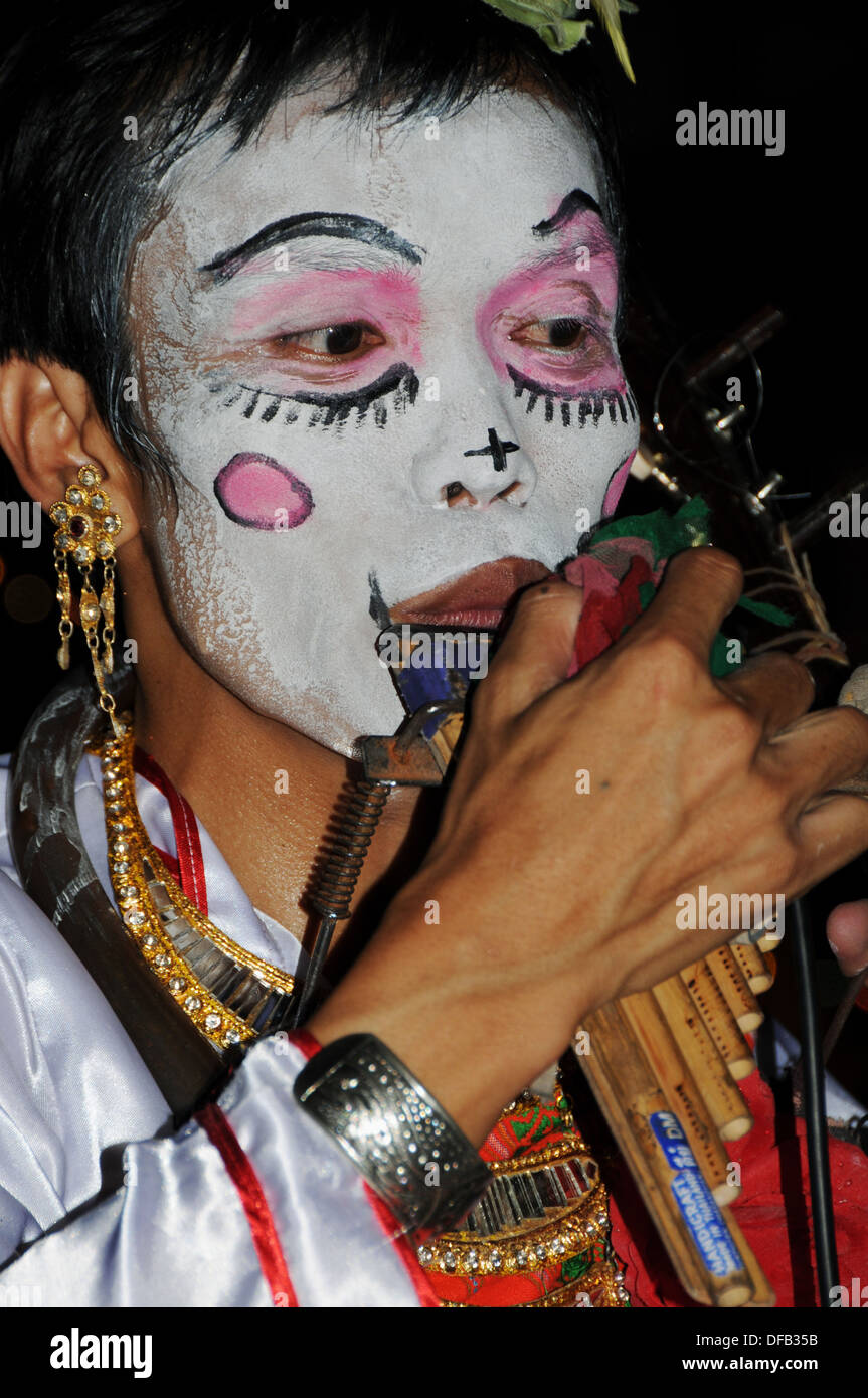 Pan flute player hi-res stock photography and images - Alamy