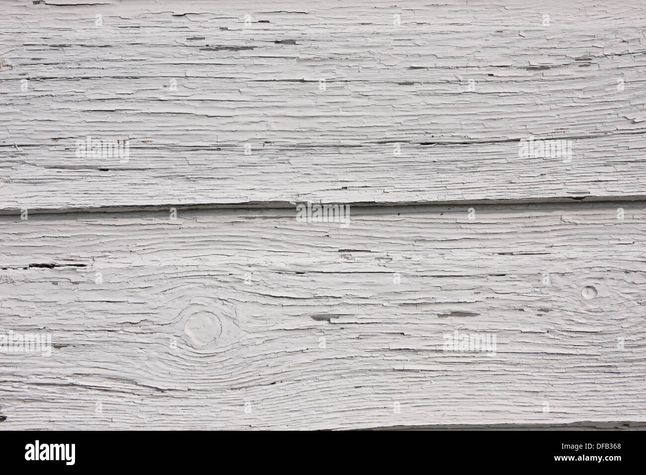 White flaking paint on timber weather boarding Stock Photo - Alamy