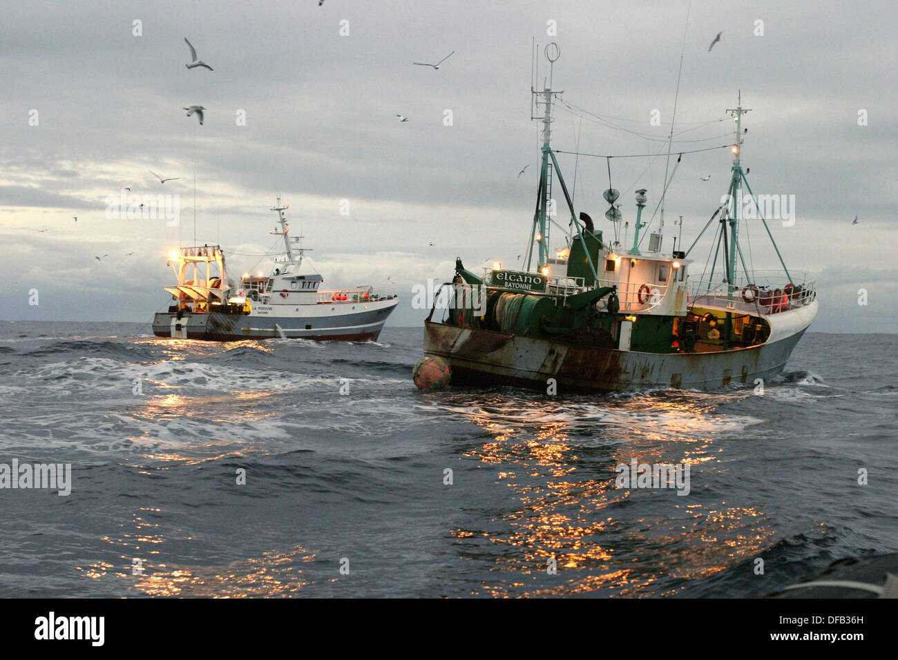 French pair trawlers La Perousse and Elgano together in the English ...