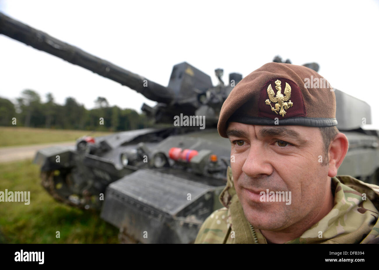 Reserve solider now learning to drive a 60 tonne Challenger tank ...