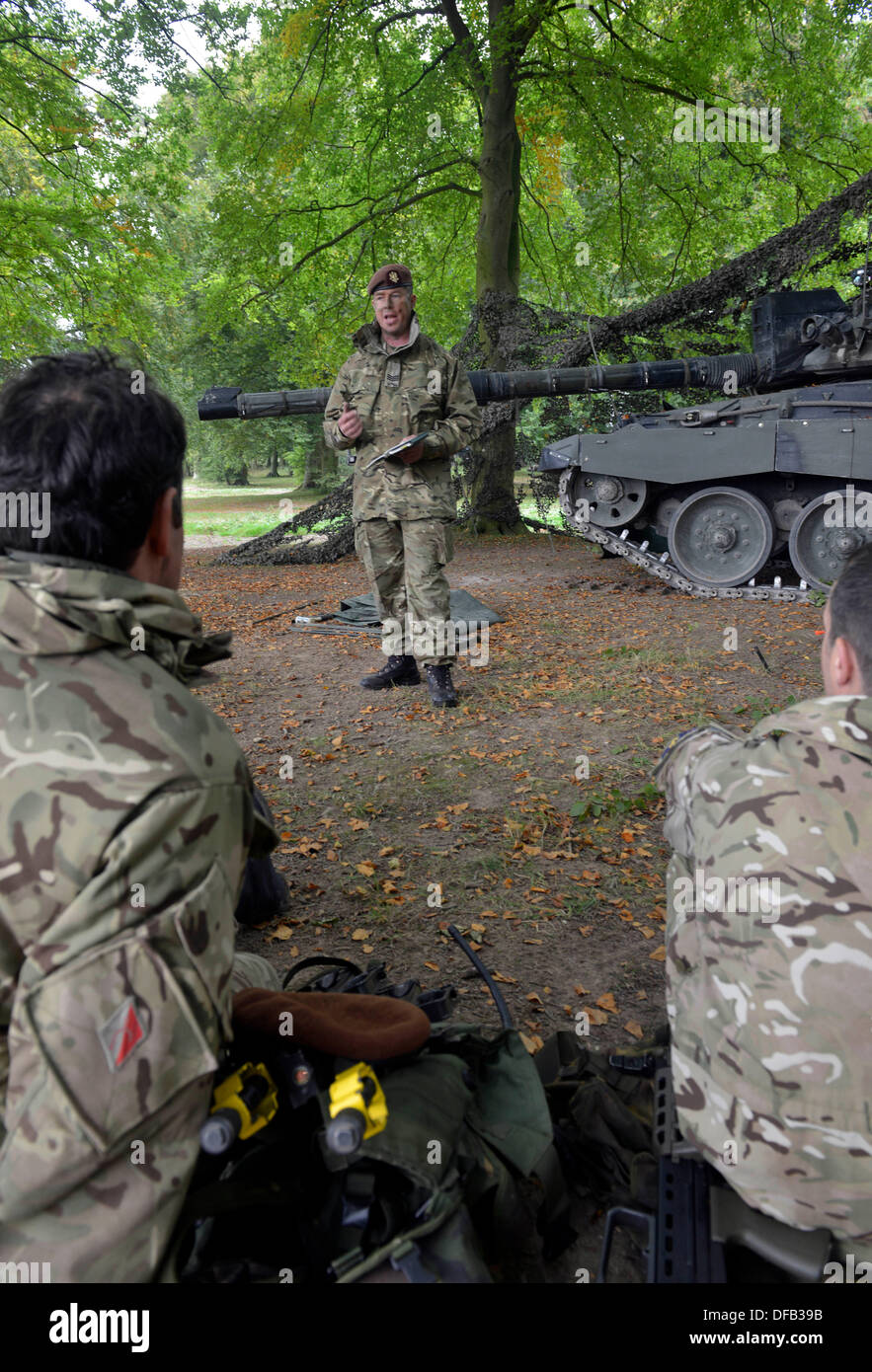 Salisbury Plain, UK. 1st October 2013. British Army reserve units are ...