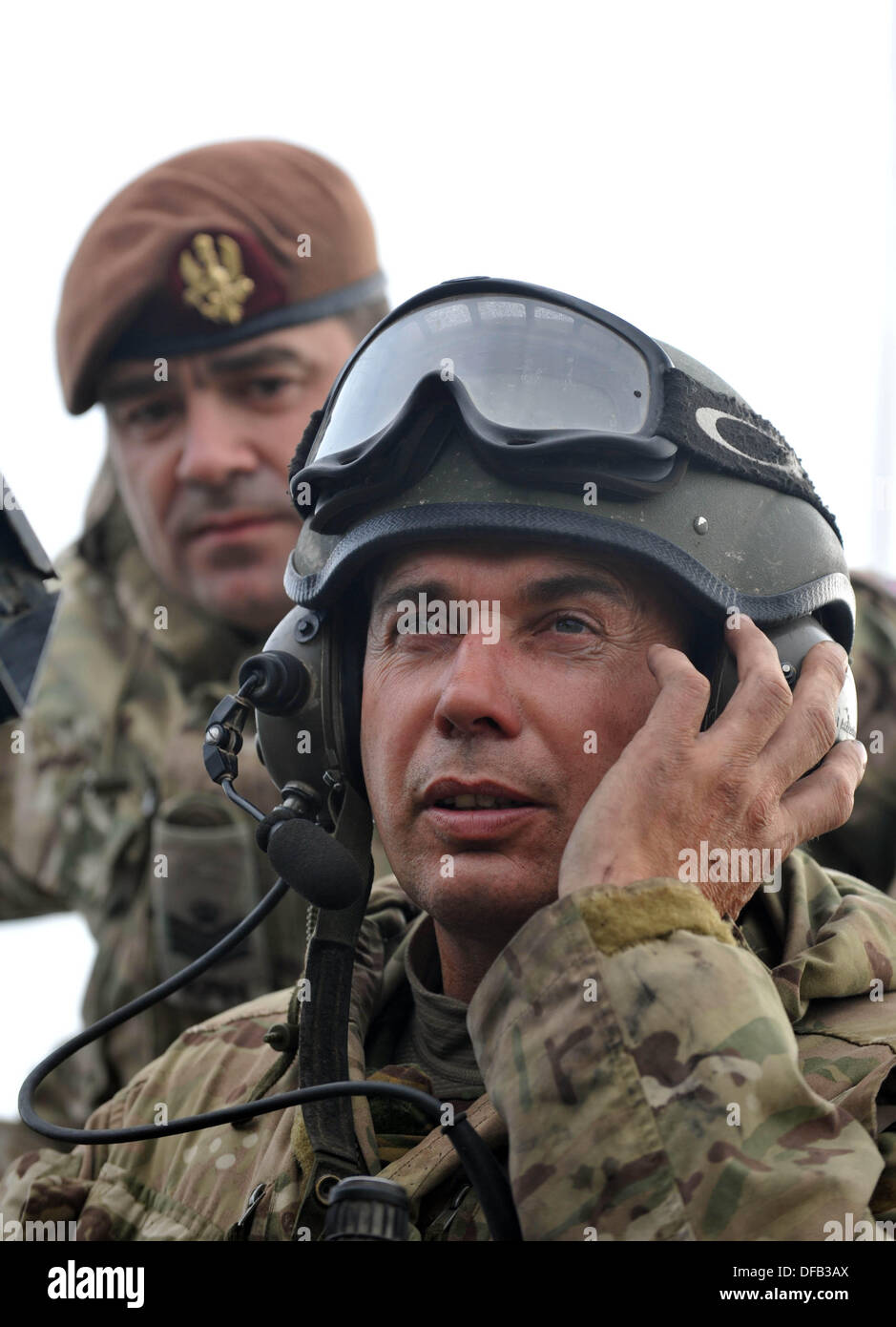 Salisbury Plain, UK. 1st October 2013. British Army reserve units are ...