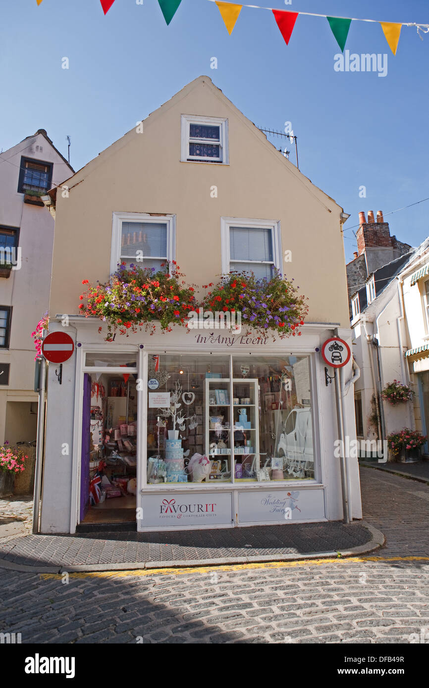 A gift shop in St Peter Port Guernsey Stock Photo - Alamy