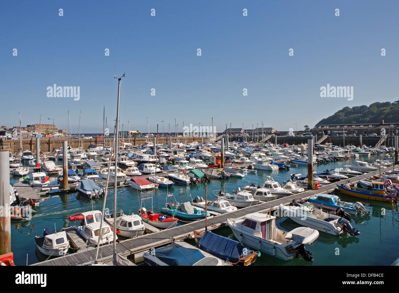 The Marina in St Peter Port Guernsey on a sunny day Stock Photo - Alamy