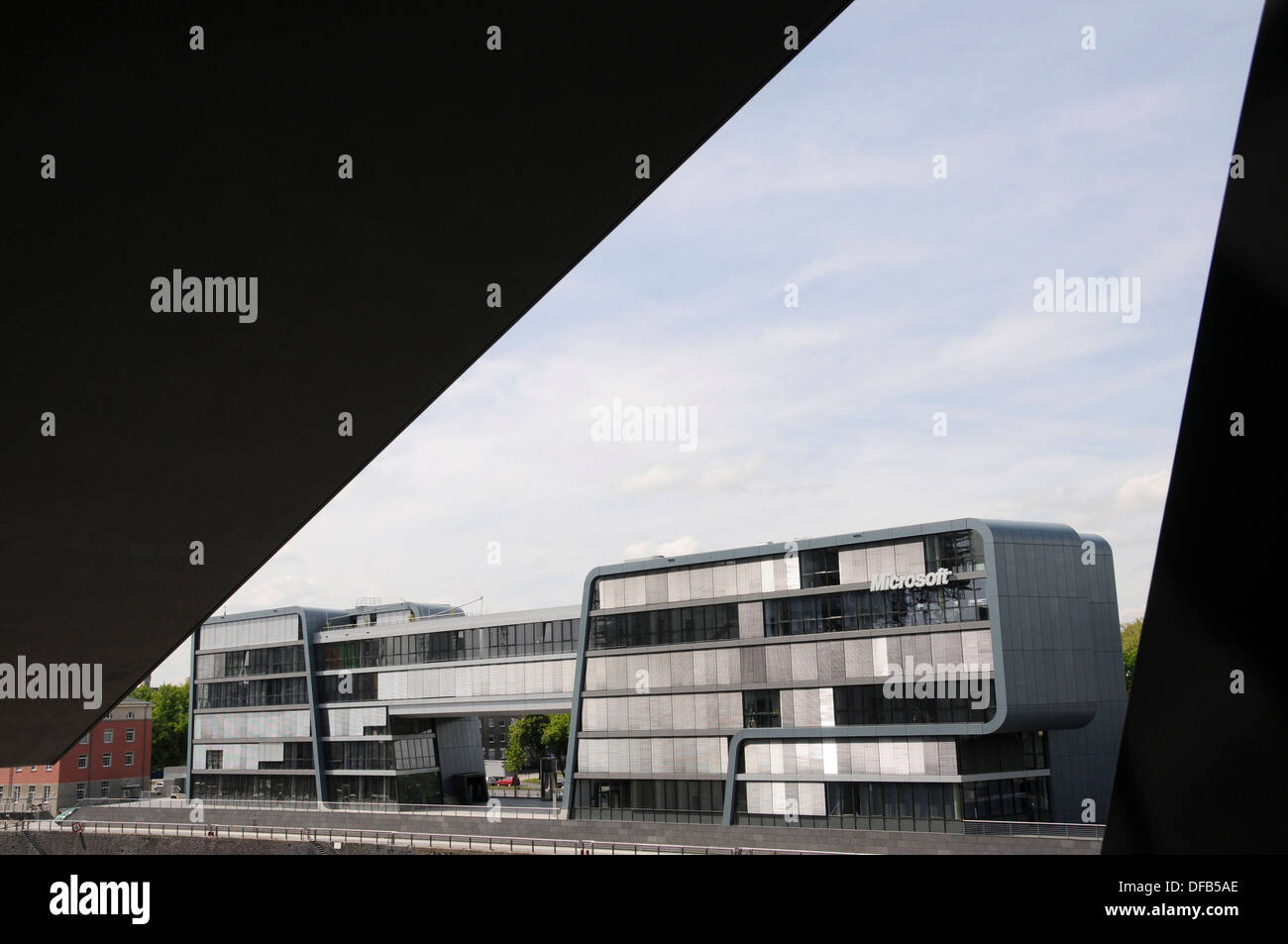Microsoft Building in Rheinauhafen Cologne Stock Photo - Alamy