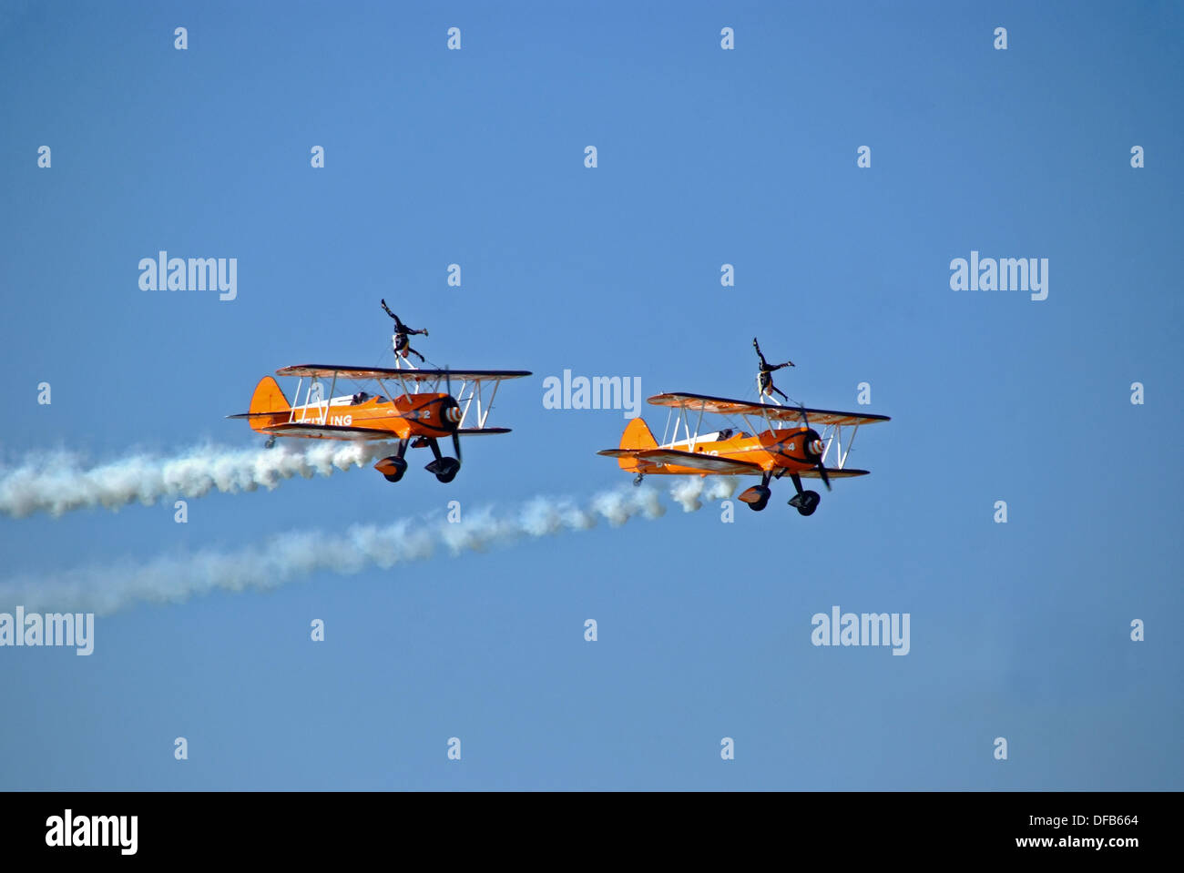 Wing walking female hi-res stock photography and images - Alamy