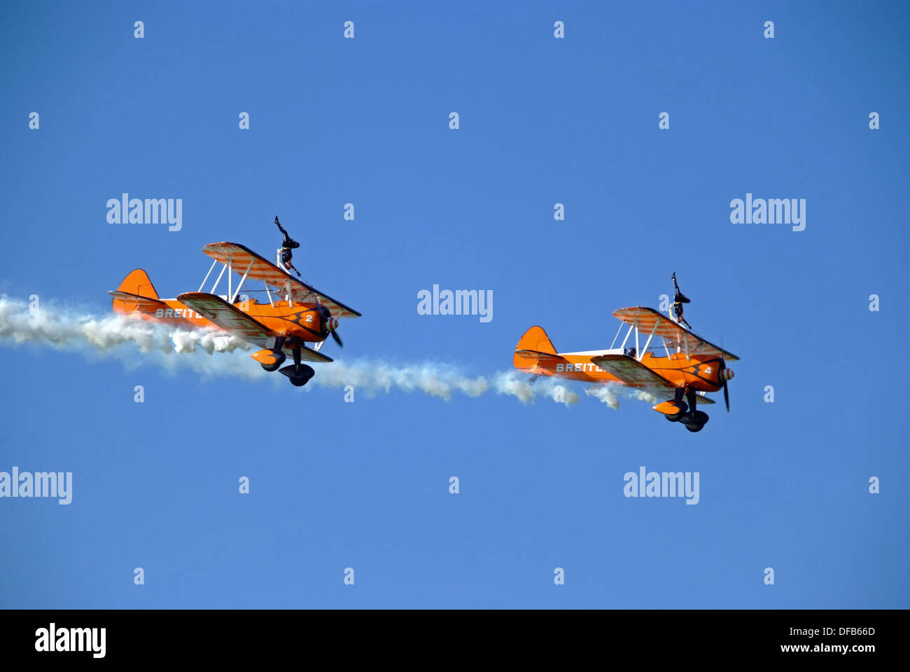 Wing walking female hi-res stock photography and images - Alamy