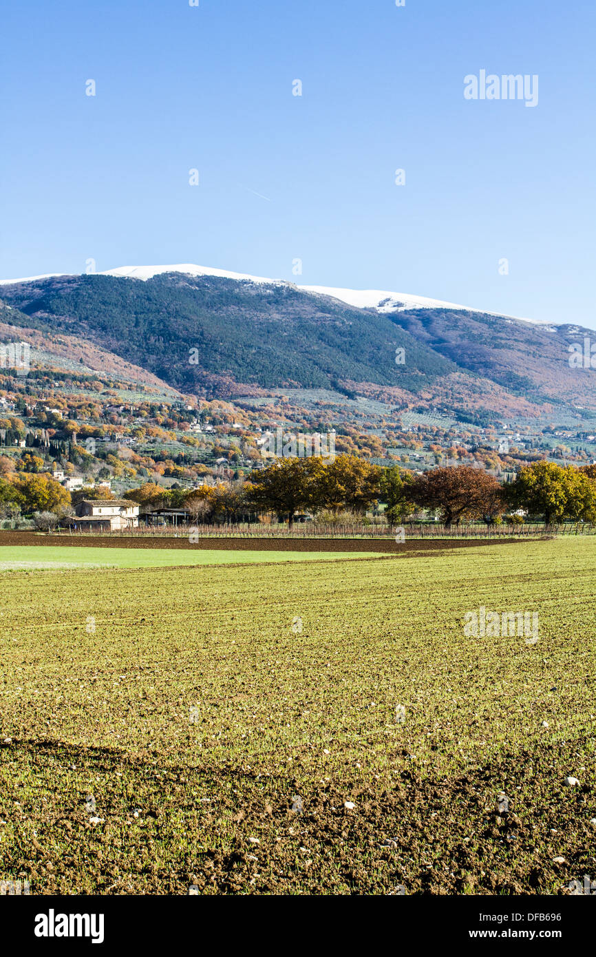 Monte Subasio (Mount Subasio). Assisi, Province of Perugia, Italy Stock ...