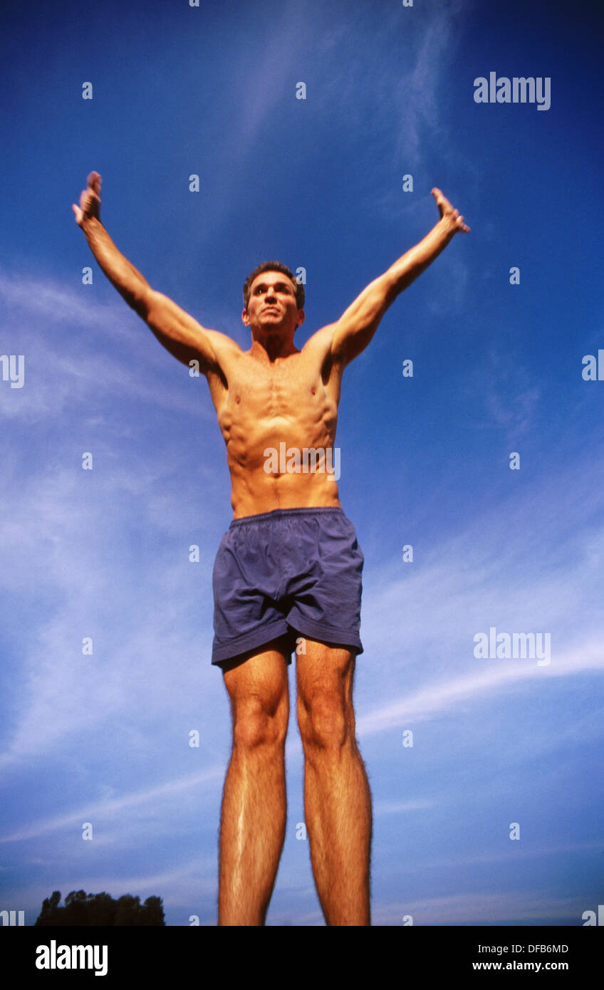 Skinny man bathing suit hi-res stock photography and images - Alamy