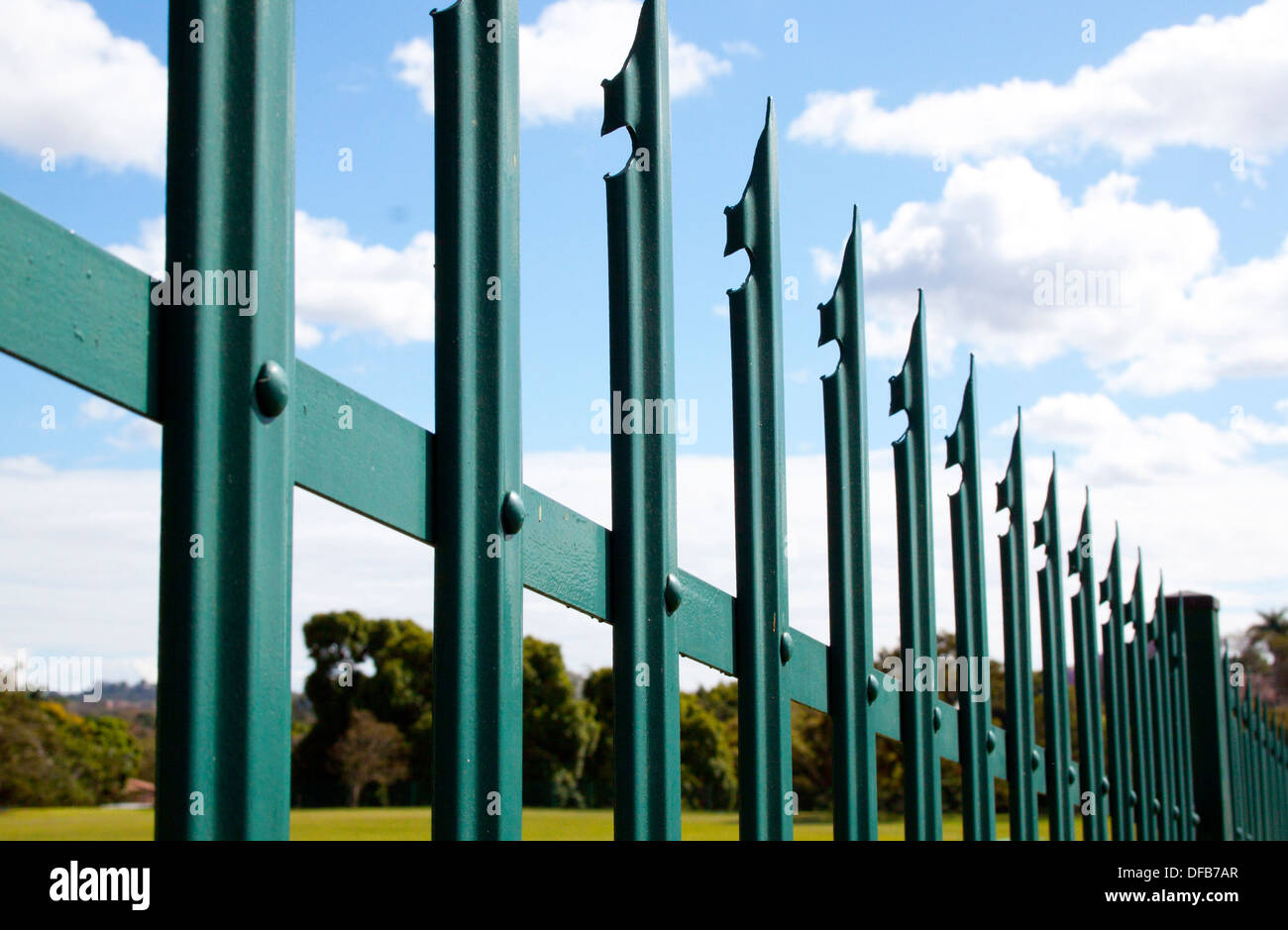Palisade security fencing hi-res stock photography and images - Alamy